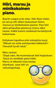 Vitsit: Hiiri, marsu ja minipiano - Kohokohta.com